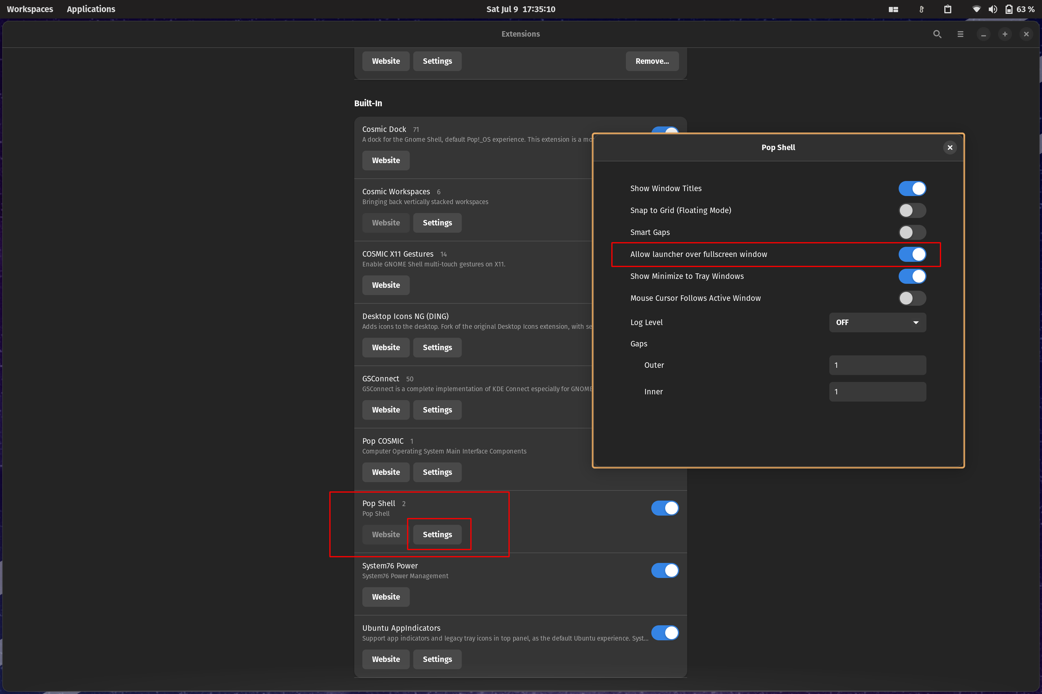 Super Key actions disabled in fullscreen mode. · Issue #2518 · pop-os/pop · GitHub