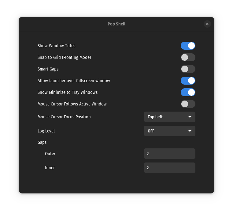 Allow Disabling Moving Cursor To Window When Switching Workspaces · Issue 1557 · Pop Osshell