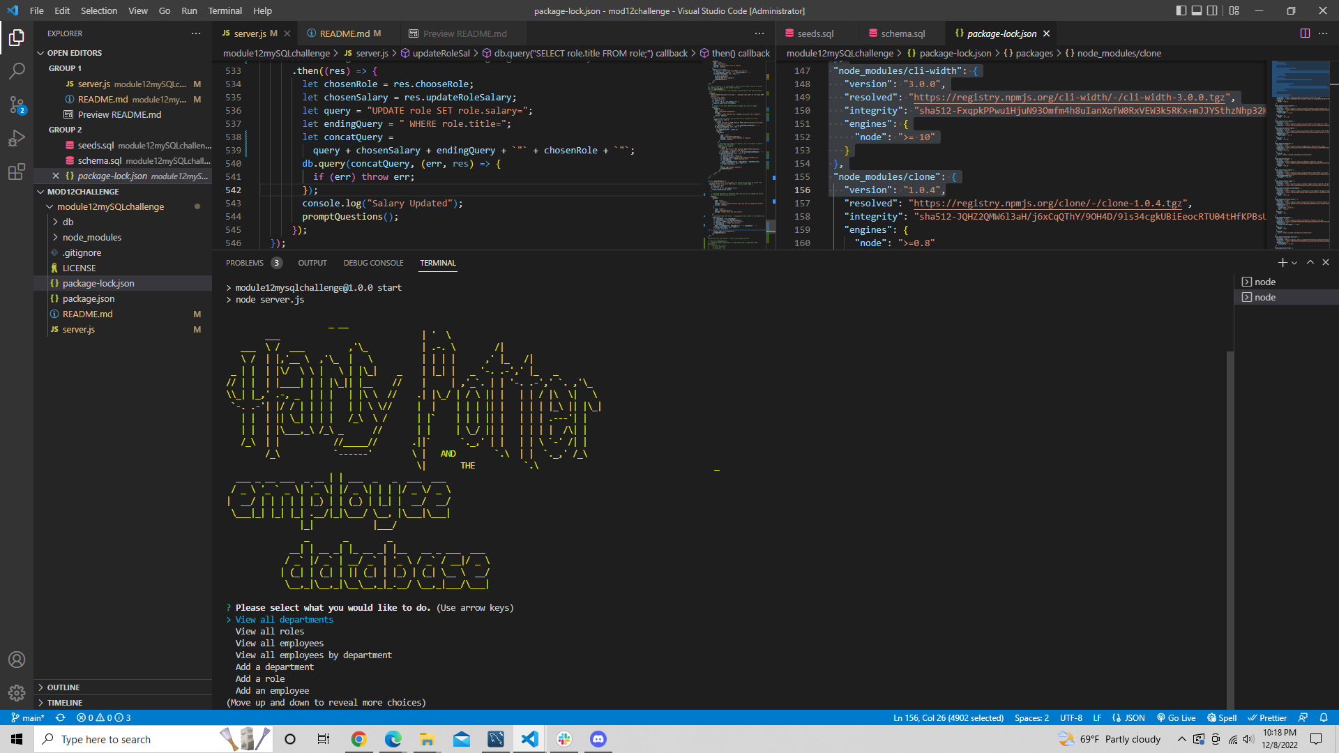 GitHub - KyleAlbright/HarryPotterAndTheEmployeeDatabase: Module 12 ...