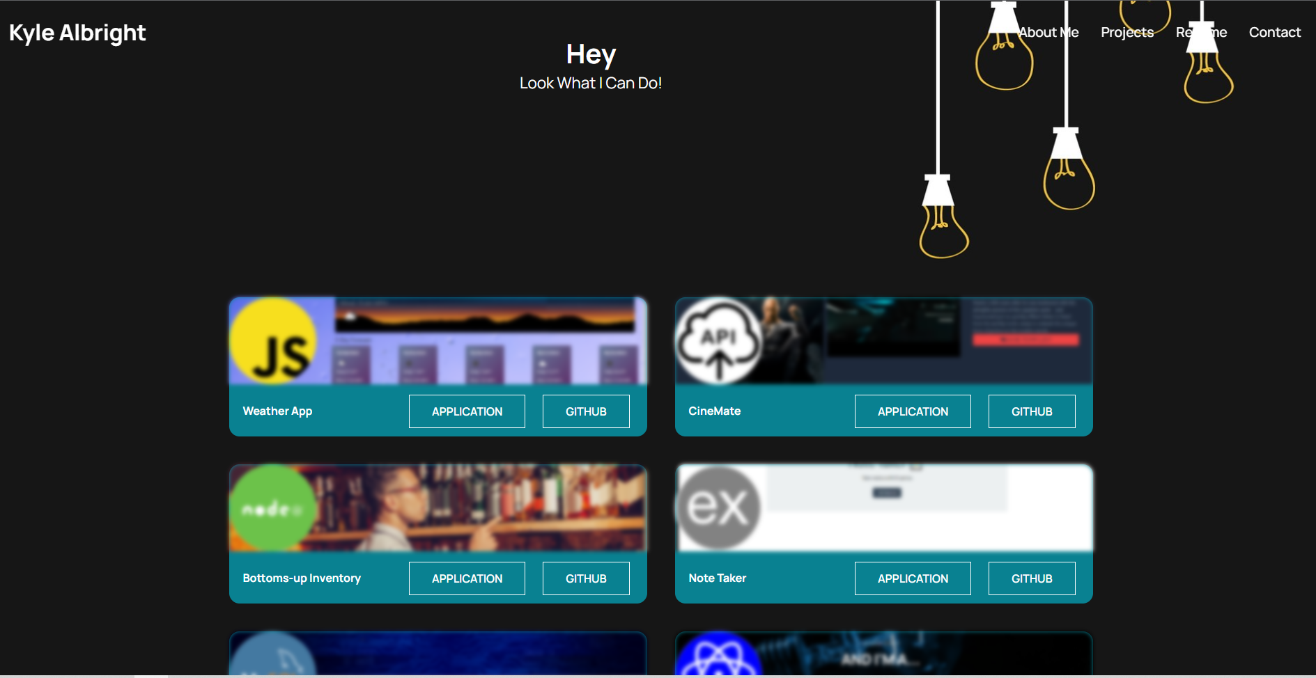Github Kylealbright Reactportfolio React Portfolio
