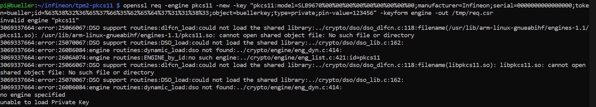 invalid engine "pkcs11" with openssl · Issue #797 · tpm2-software/tpm2-pkcs11 · GitHub
