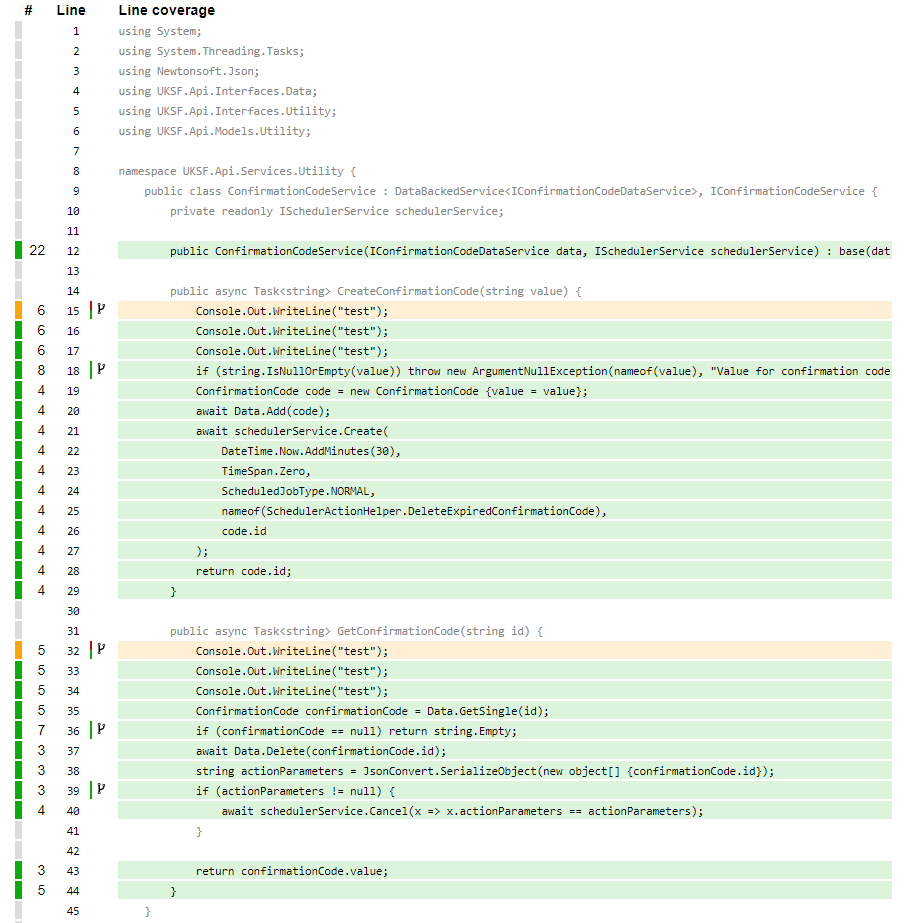 Incorrectly Partially Covered Method Line · Issue 739 · Coverlet Coveragecoverlet · Github