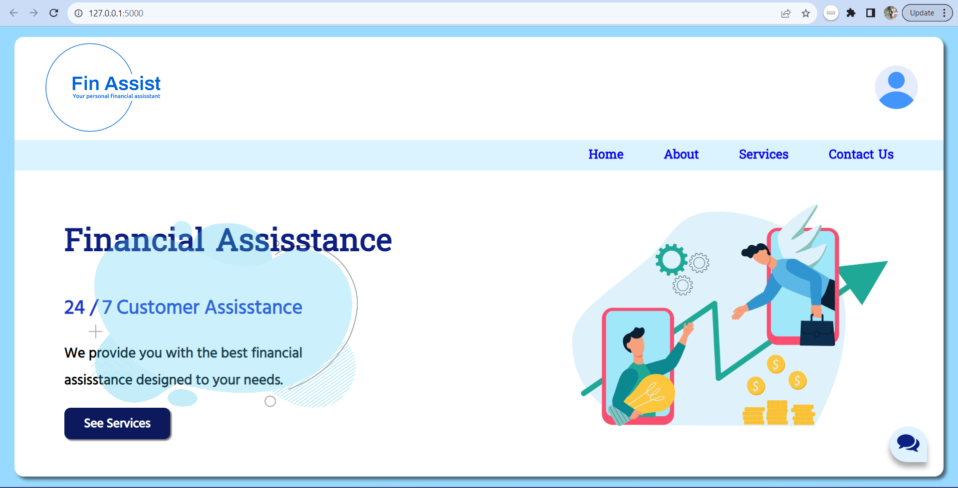 GitHub - anwesa-sinha/Financial-assist-chatbot: A Financial Advisor landing page with a chatbot