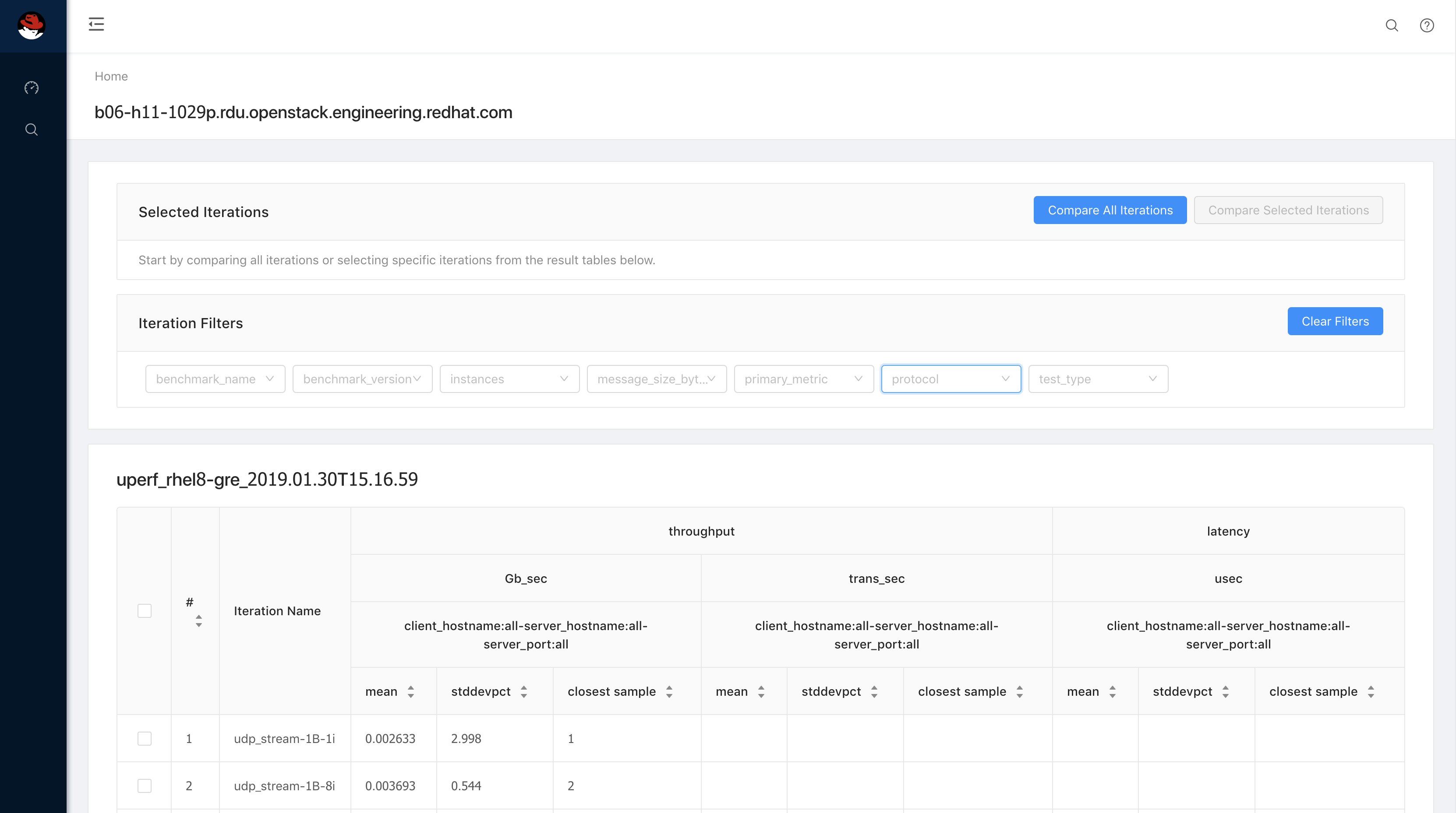 RFE: Allow quick comparison of results filtered by Iteration Filters ...