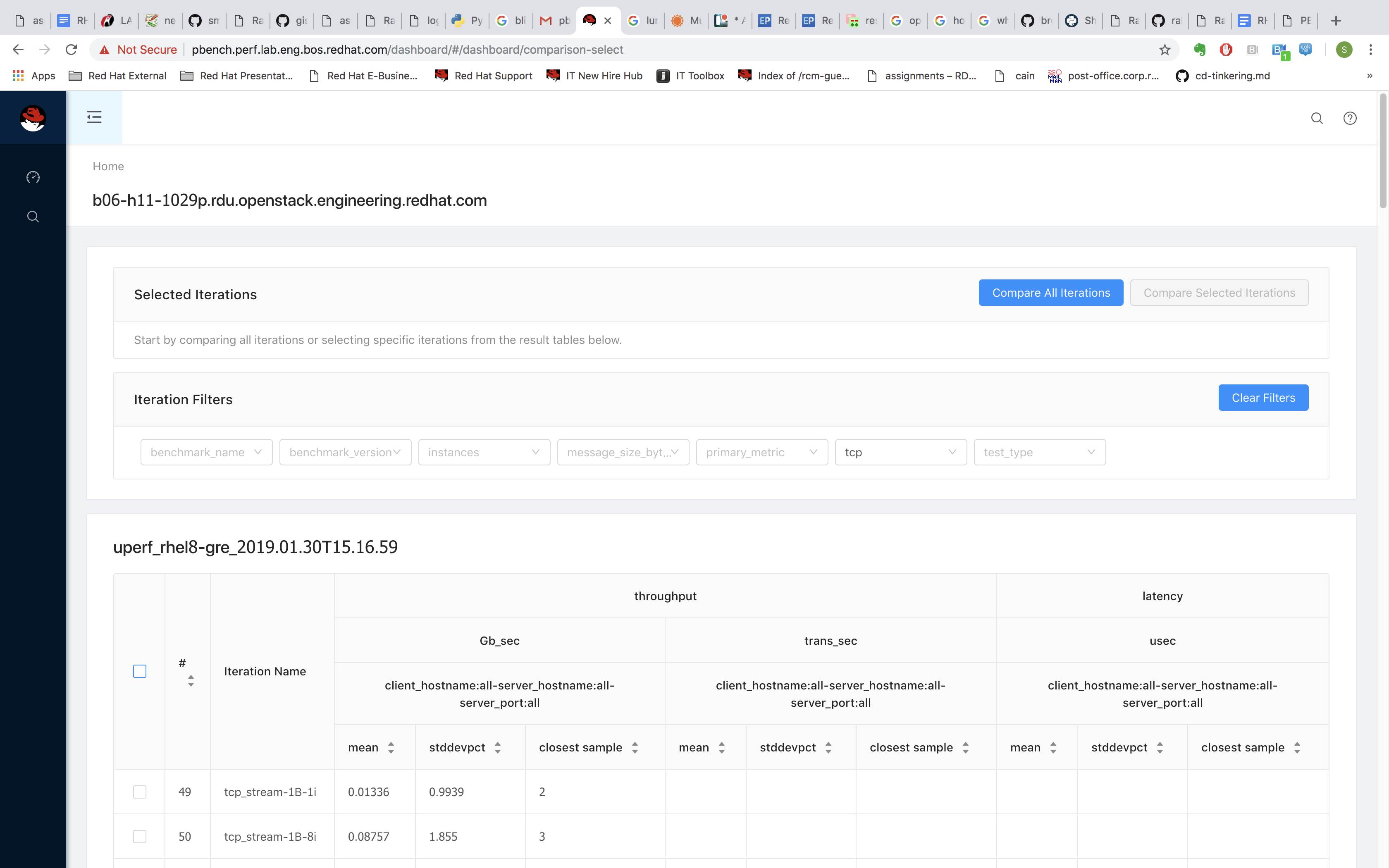 RFE: Allow quick comparison of results filtered by Iteration Filters · Issue #1062 · distributed ...