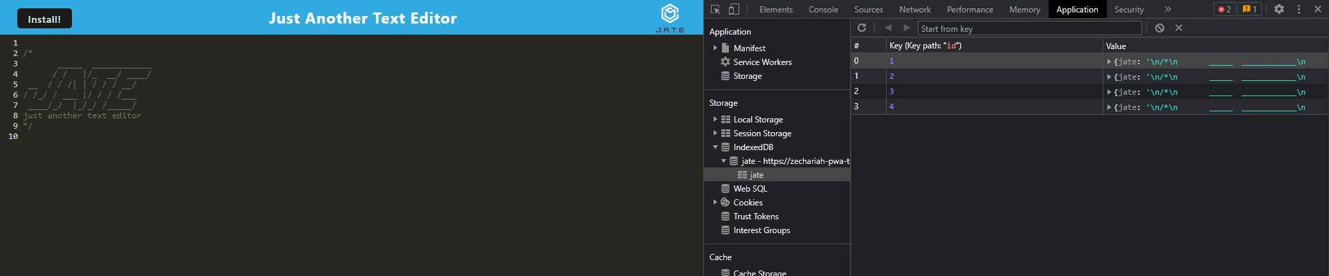 GitHub - Zechariahmn/PWA-text-editor: An application that allows users to create code snippets ...