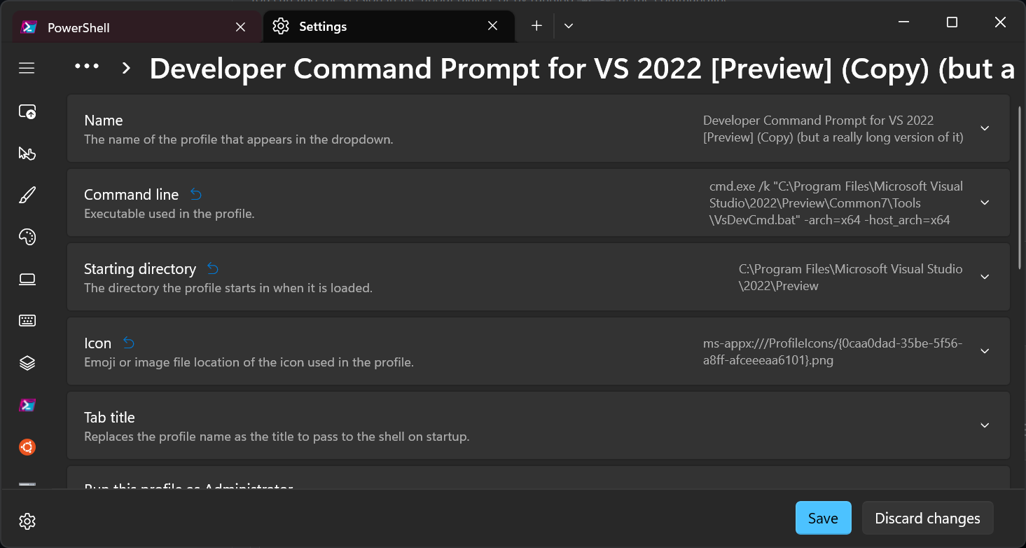 Profiles with long names can cause a crash in breadcrumb bar · Issue #14197 · microsoft/terminal ...
