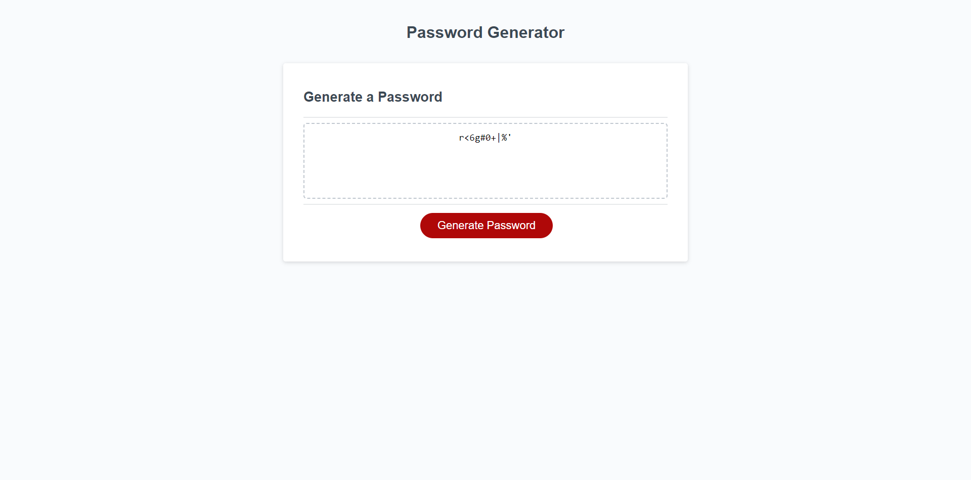 GitHub - erive92d/Password-Generator: Password generator