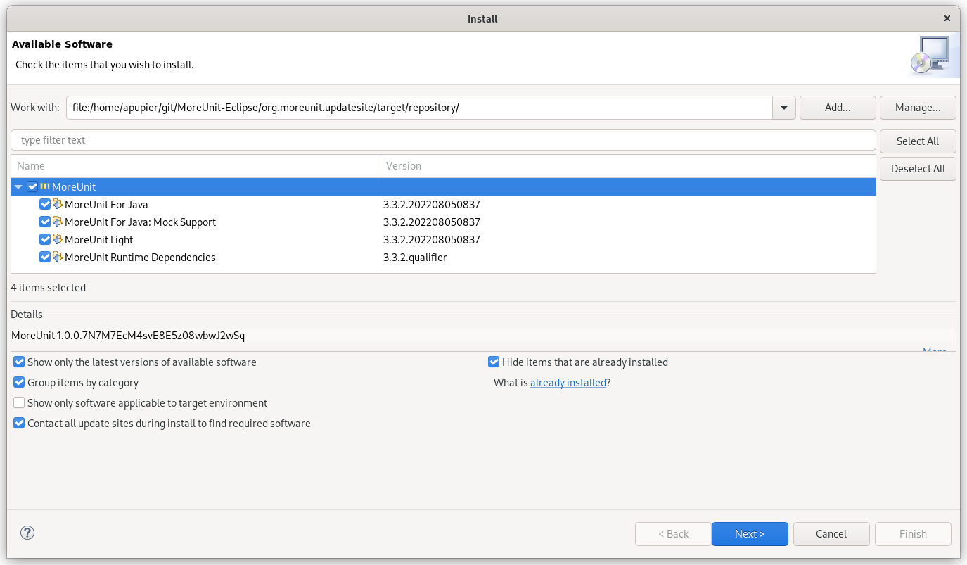 Missing dependency 3.3.1 / update site incomplete · Issue #142 · MoreUnit/MoreUnit-Eclipse · GitHub