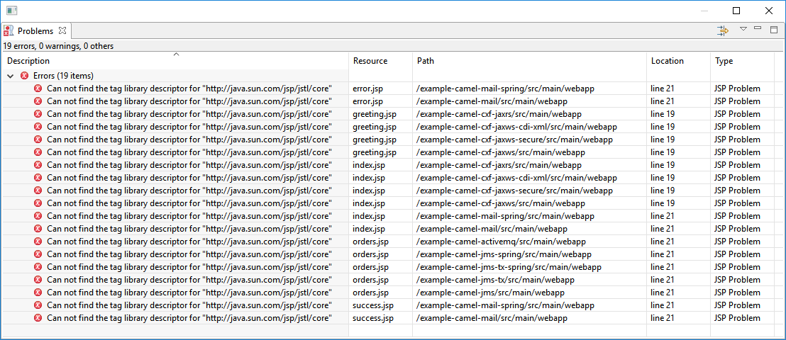 Cannot find the tag library descriptor for jstl · Issue #60 · wildfly-extras/wildfly-camel ...