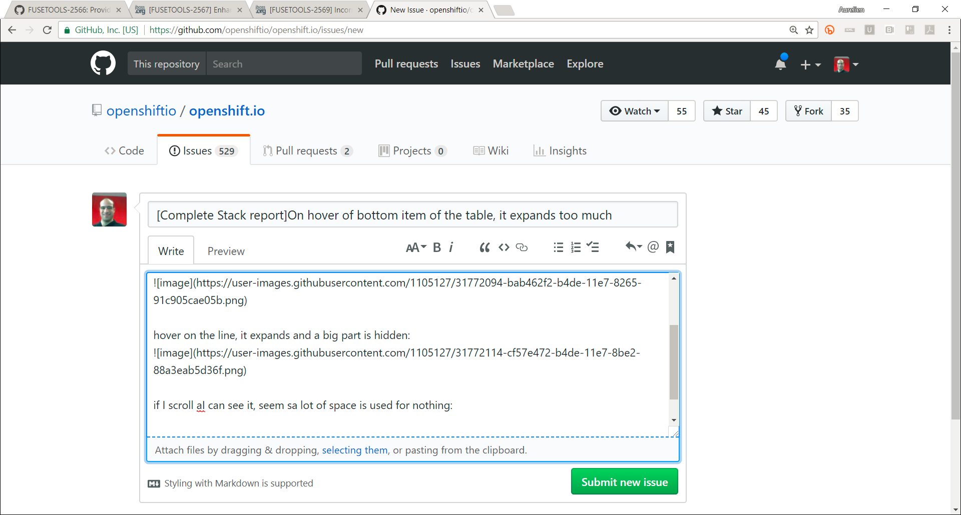 [Complete Stack report]On hover of bottom item of the table, it expands too much · Issue #1154 ...