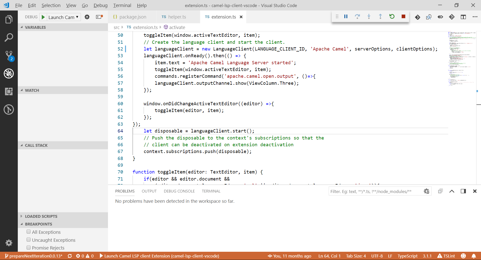 Try to put the "debug" toolbar in a place not hiding something else ...