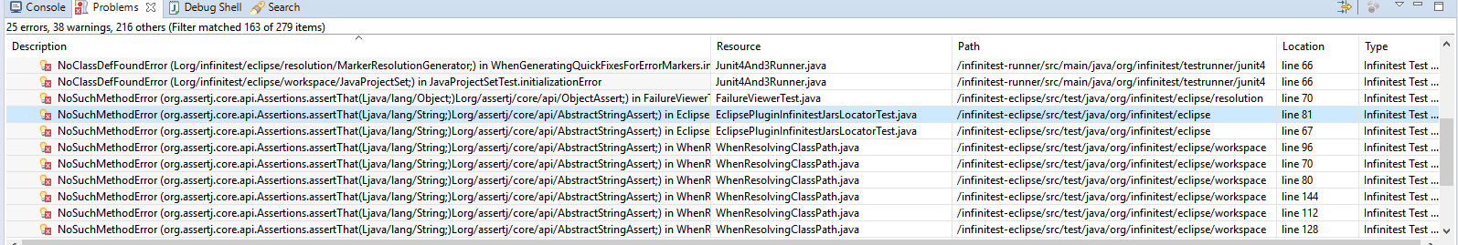 NoSuchMethodError (org.assertj.core.api.Assertions.assertThat(Ljava/lang/String;)Lorg/assertj ...
