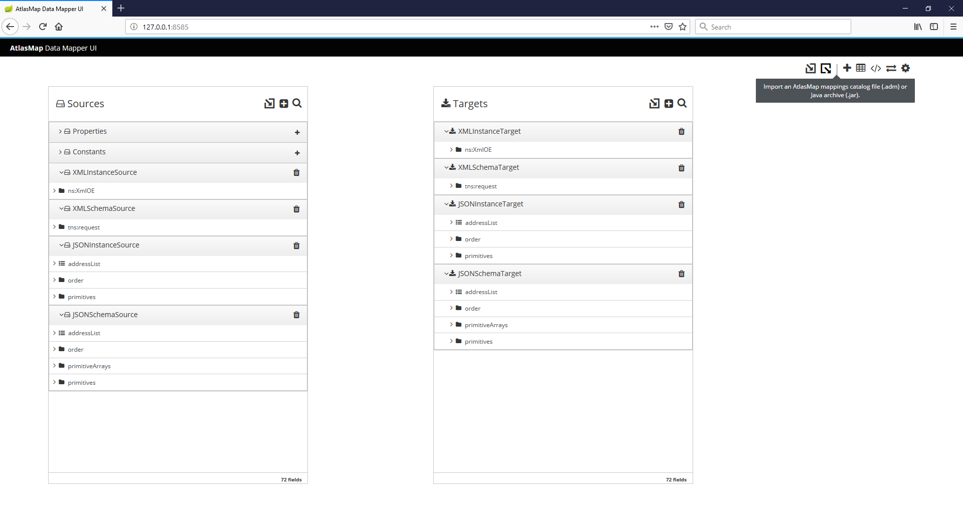 Hover for "Import an AtlasMap mapping..." is misplaced · Issue #722 ...