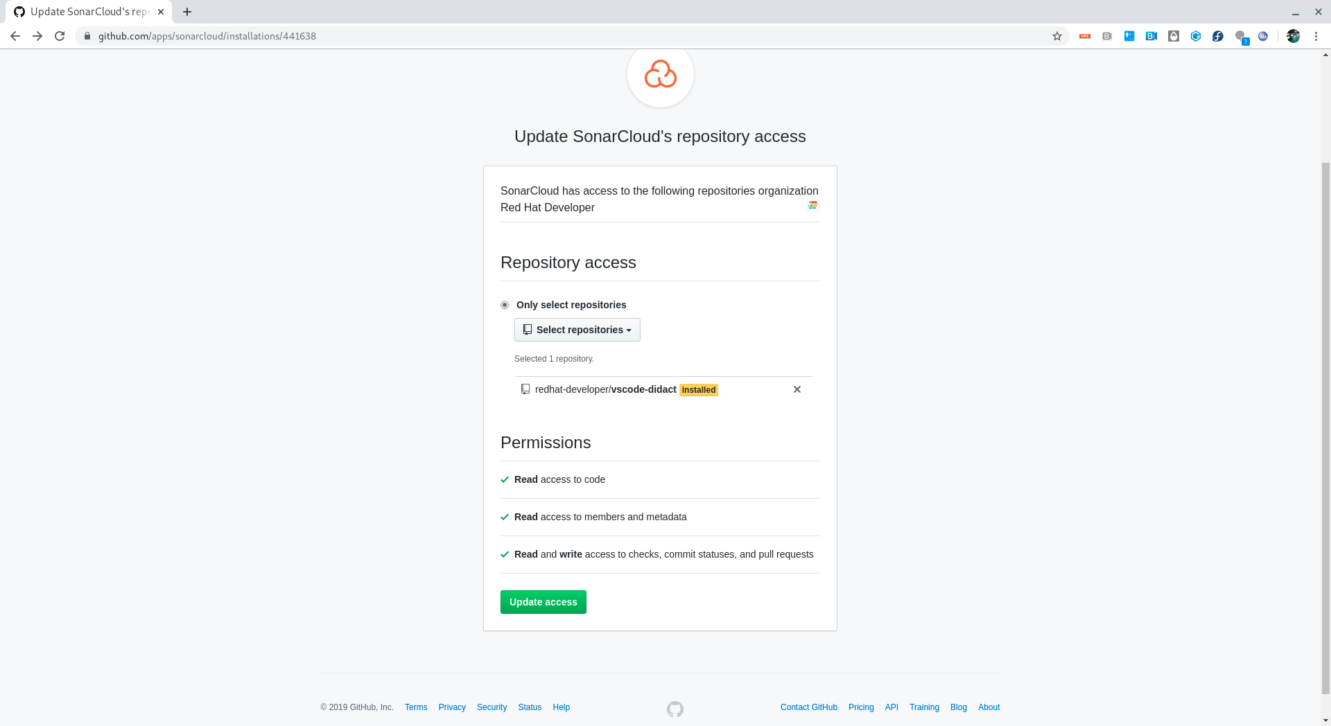 Update Sonarcloud organization · Issue #17 · redhat-developer/vscode-didact · GitHub
