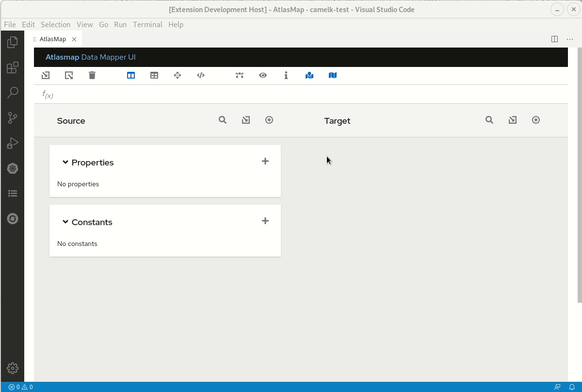 [VS Code] 'Create new mapping' button is not working inside VS Code UI ...