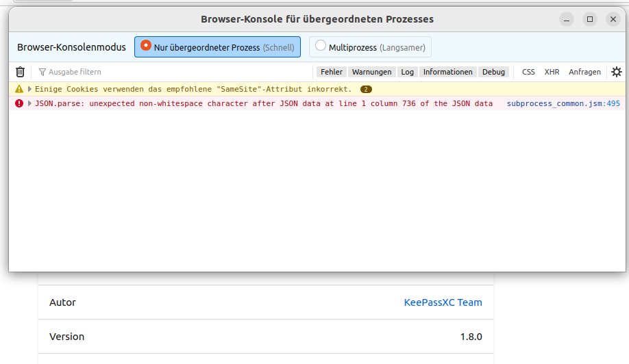 Issues (on Linux) with KeepassXC upgrade to version 2.7.3 · Issue #77 · kkapsner/keepassxc-mail ...