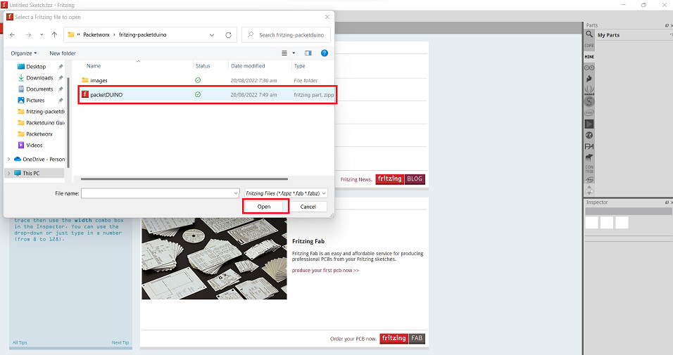 packetDUINO/Fritzing-Import.md at main · Packetworx-IoT/packetDUINO · GitHub