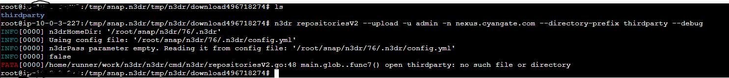 "lstat demo: no such file or directory" error in upload maven2 repo · Issue #260 · 030/n3dr · GitHub