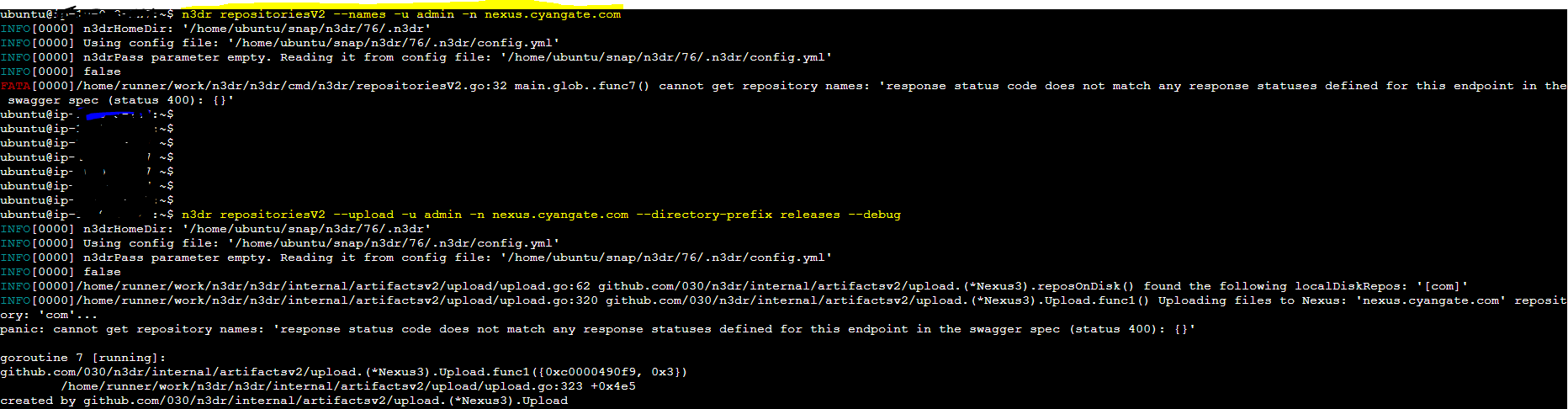 "lstat demo: no such file or directory" error in upload maven2 repo · Issue #260 · 030/n3dr · GitHub