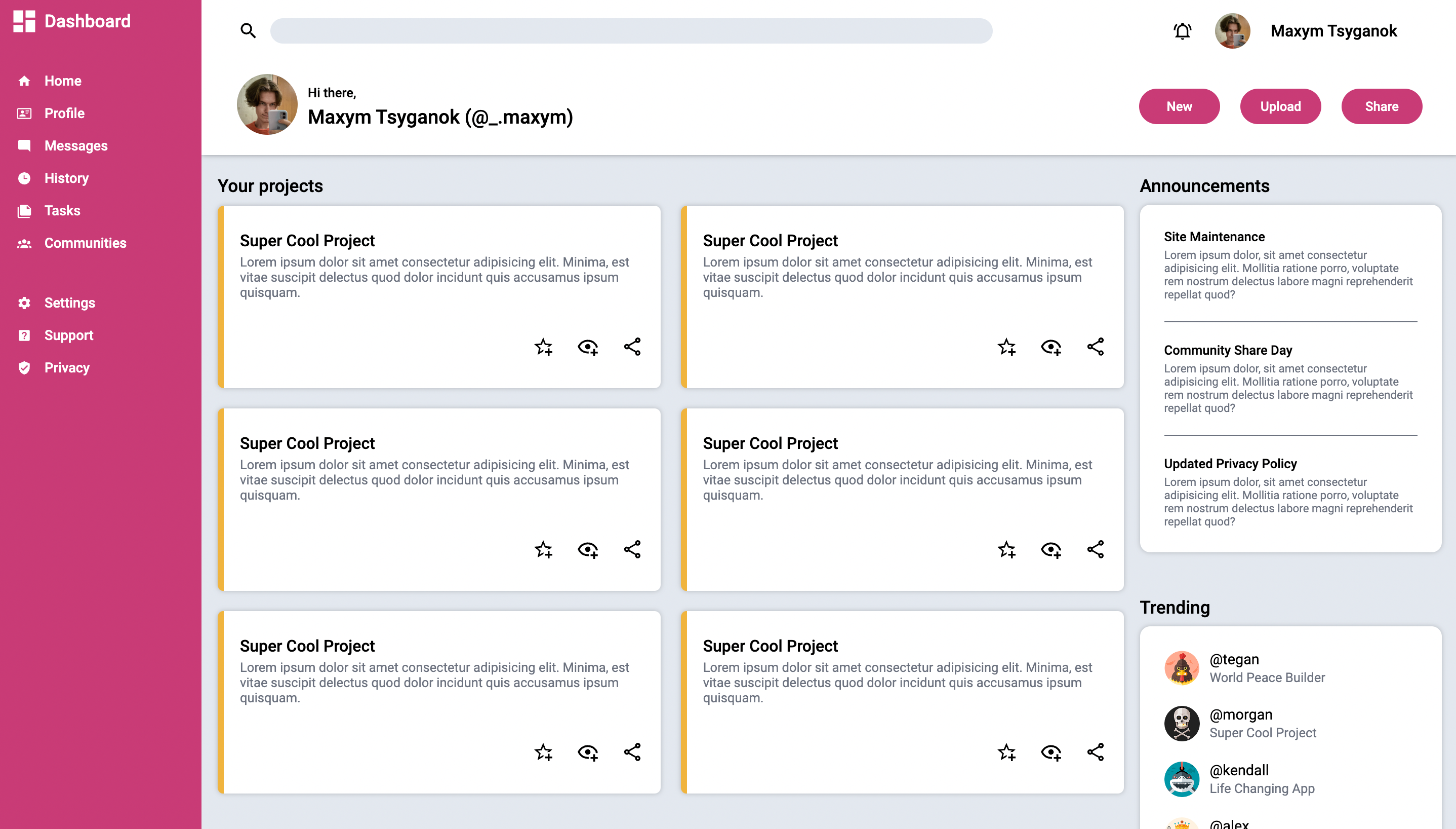 GitHub - GEOFARL/admin-dashboard