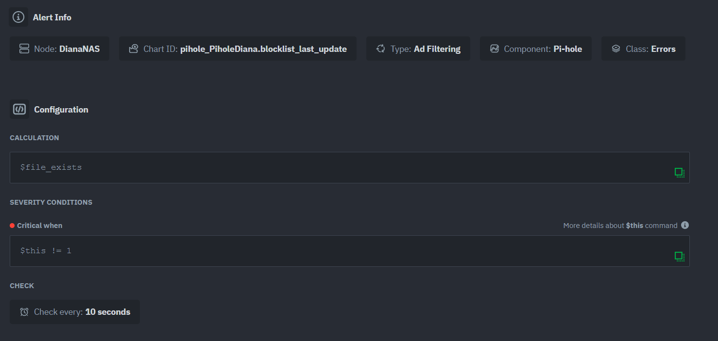 [bug] Pihole Plugin Reporting Wrong Gravity List File Existence State · Issue 13781 · Netdata
