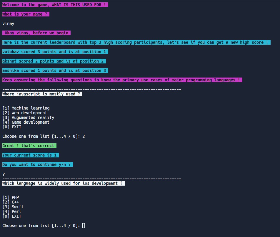 GitHub - VinayJv/Quiz-App-CLI