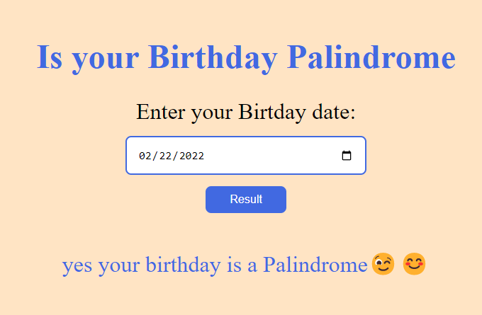 GitHub - VinayJv/Palindrome-Birthdays