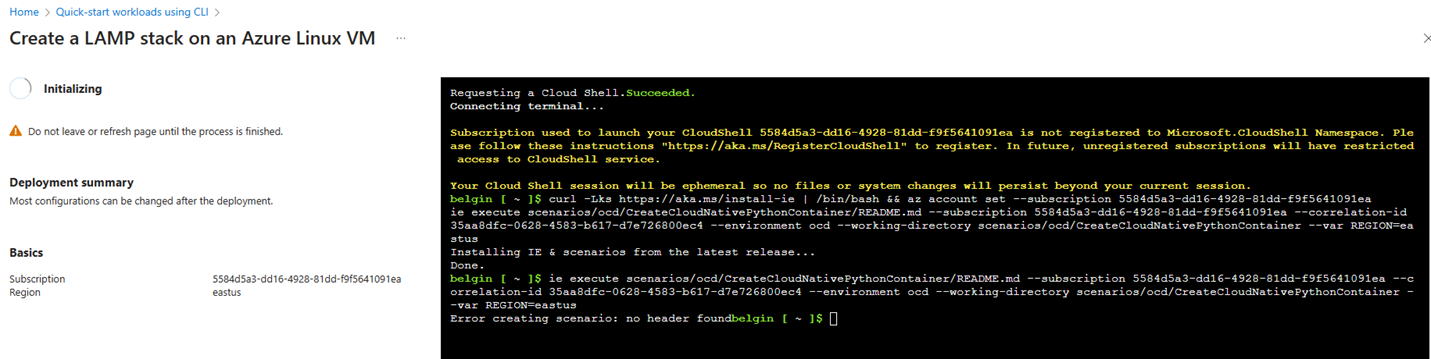 no header found error on Scenario #3 · Issue #47 · Azure/InnovationEngine · GitHub