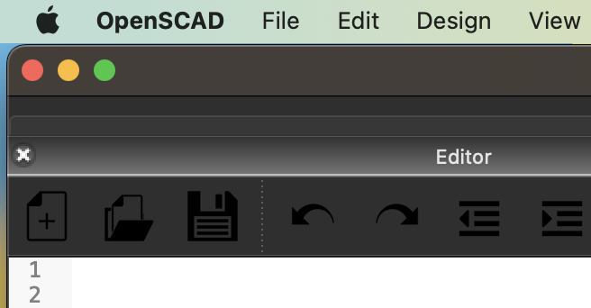 Toolbars in dark mode is black on dark grey (Mac) · Issue #4647 · openscad/openscad · GitHub