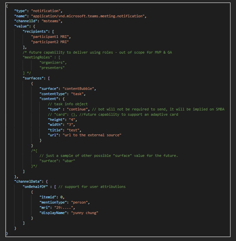 Teams meeting notification api · Issue #6364 · microsoft/botbuilder-dotnet · GitHub