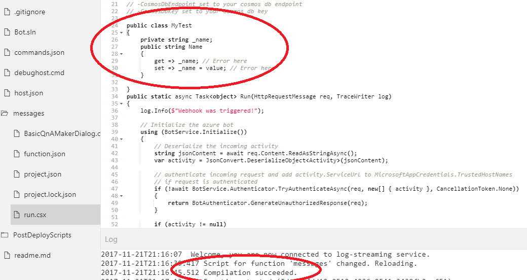 [Azure Bot Service, C#]Can not compile C# 7 syntax · Issue #3807 ...