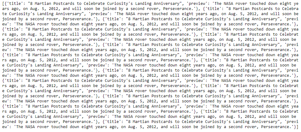 GitHub - phuongltb/Mission-to-Mars: Perform web scraping, collect necessary data, and analysis ...