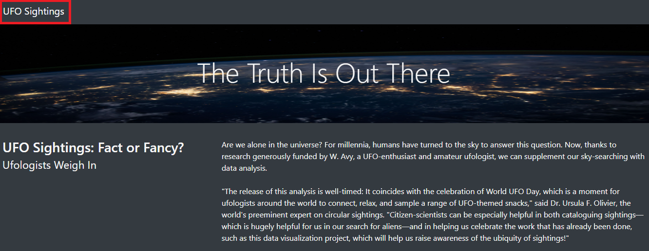 GitHub - phuongltb/UFOs