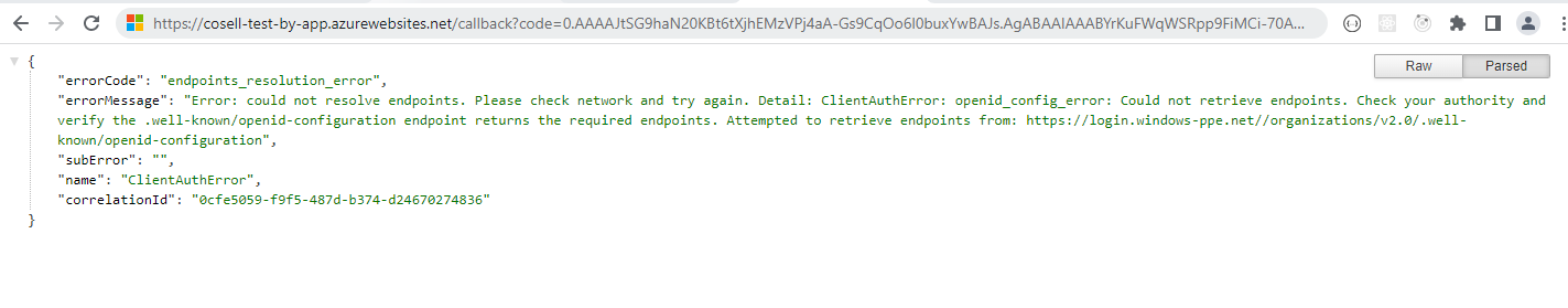 ClientAuthError, endpoints_resolution_error · AzureAD microsoft-authentication-library-for-js ...