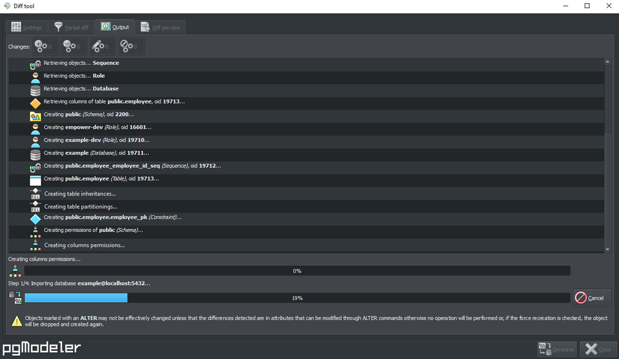 Diff Issues - Process Freezes with 1.0.0 · Issue #1742 · pgmodeler/pgmodeler · GitHub