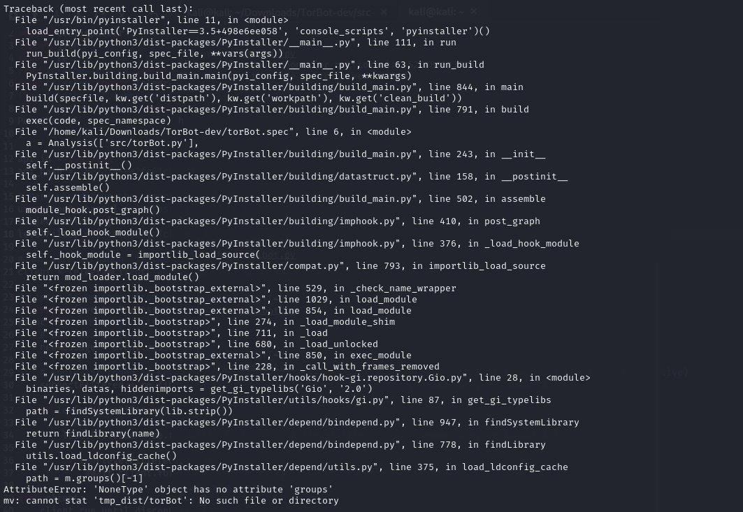 HELP error · Issue #7014 · pyinstaller/pyinstaller · GitHub