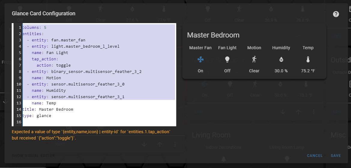 Code Mirror being 'weird' when editing cards · Issue #6249 · home-assistant/frontend · GitHub