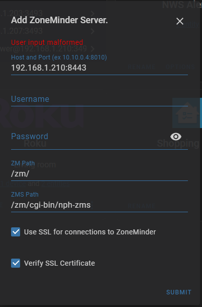 Zoneminder Config Flow requires username/password · Issue #40814 · home-assistant/core · GitHub