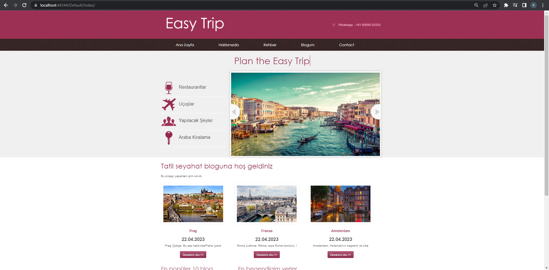 Github Efetolga1aspnet Mvc5 Tatil Sitesi Proje Code Firstentity Framework Linqcrudmssql 