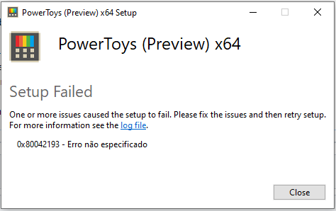 Error during installation · Issue #19754 · microsoft/PowerToys · GitHub
