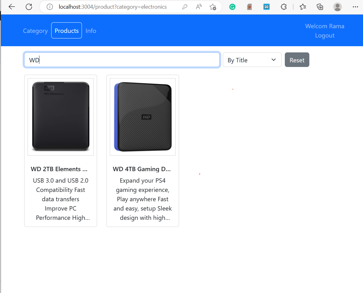 Github Rama1972001react Project Store