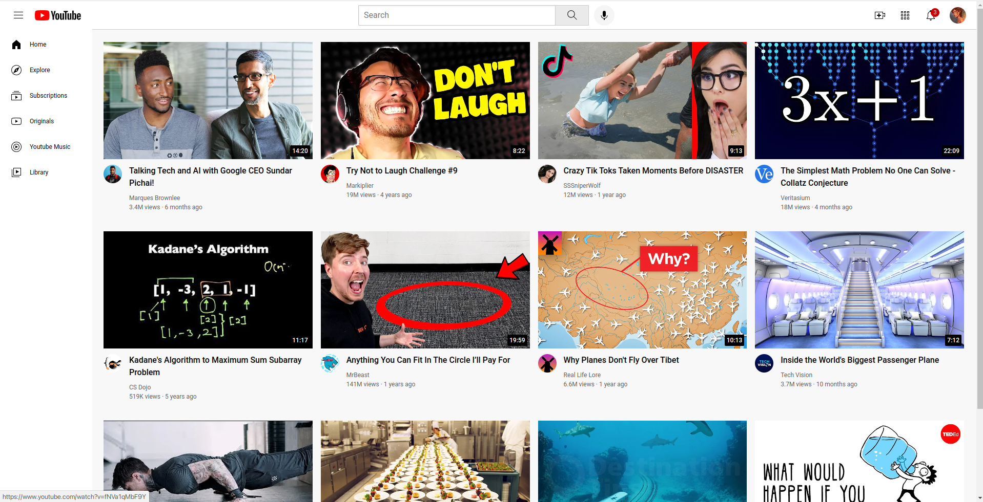 GitHub - Jnzinho/Projeto-Youtube: A Html and CSS project of recreating youtube's home page