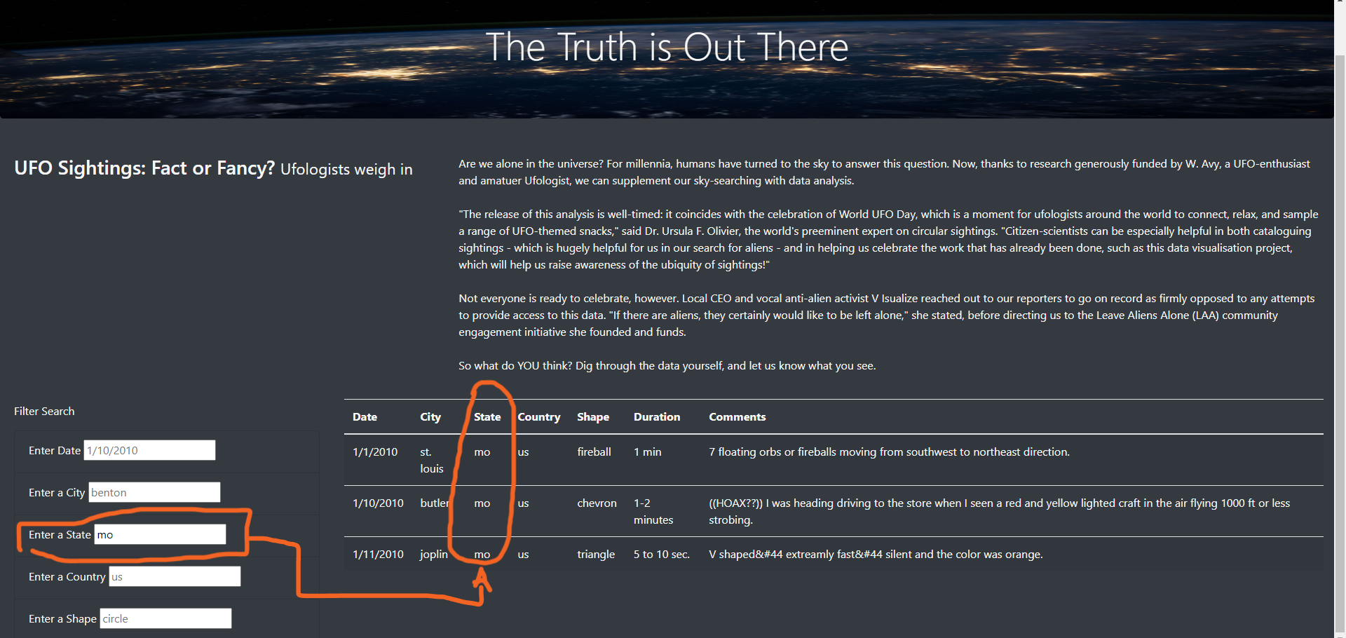 GitHub - Dav-Cast/UFOs: An overview to various UFOs sigthseeings and the visual presentation of ...