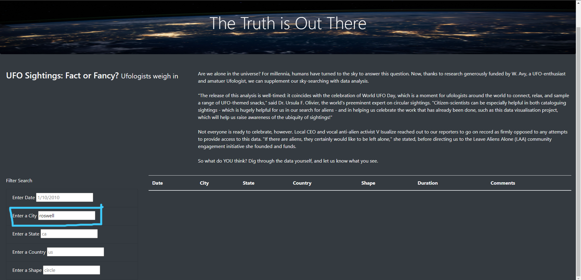GitHub - Dav-Cast/UFOs: An overview to various UFOs sigthseeings and the visual presentation of ...