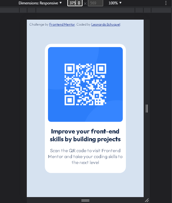 GitHub - LeonardoSchuquel/QR-CodeFront-end-Mentor
