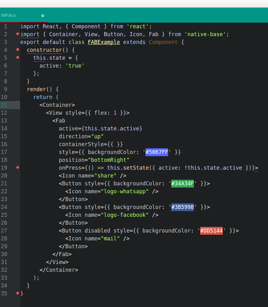 Fab component fails to respond to click ( ref TouchableOpacity position: absolute ) · Issue ...
