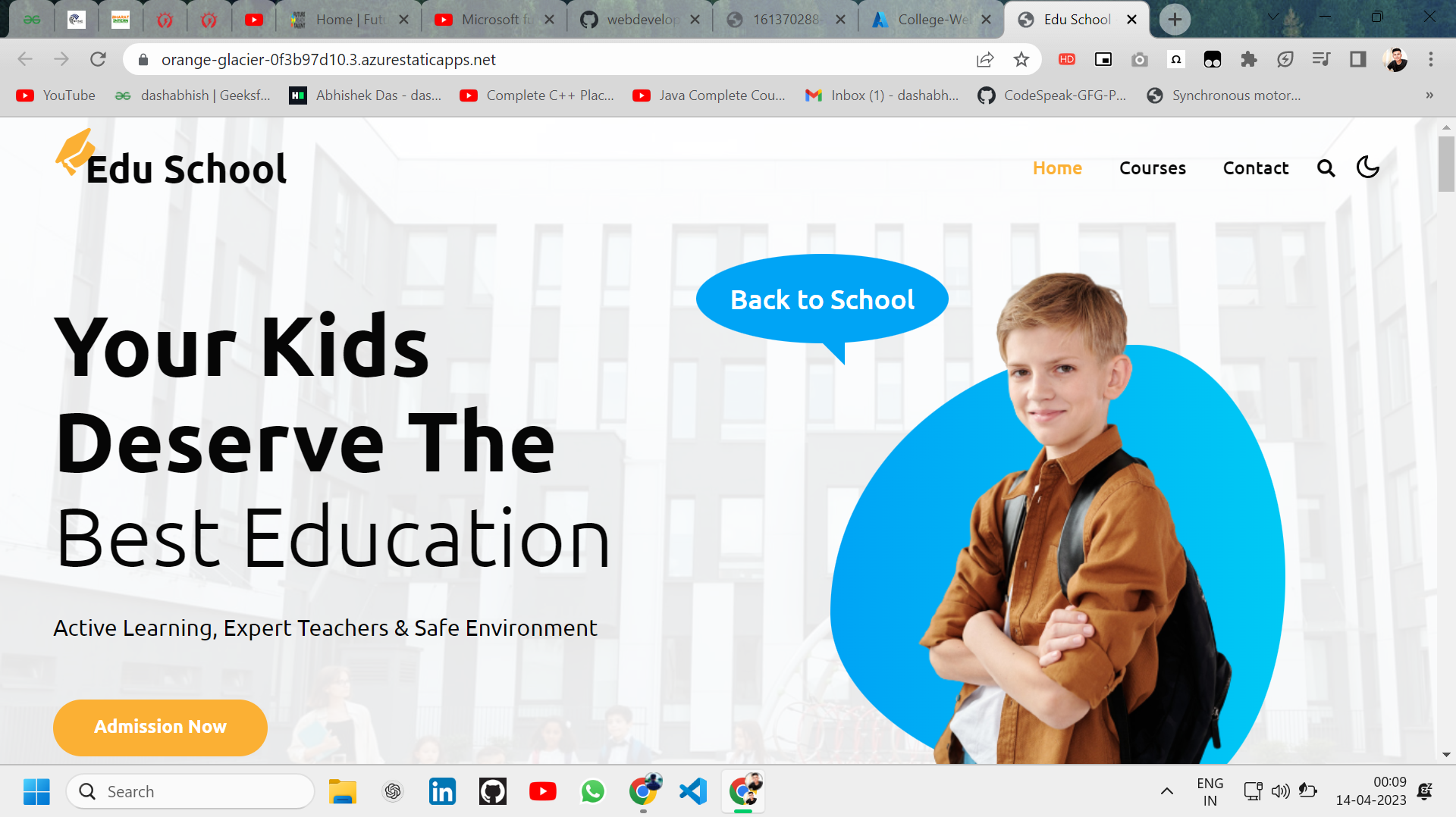 GitHub - Abhishdas/Final-Project-FRT: Here, i have created a Edu School ...