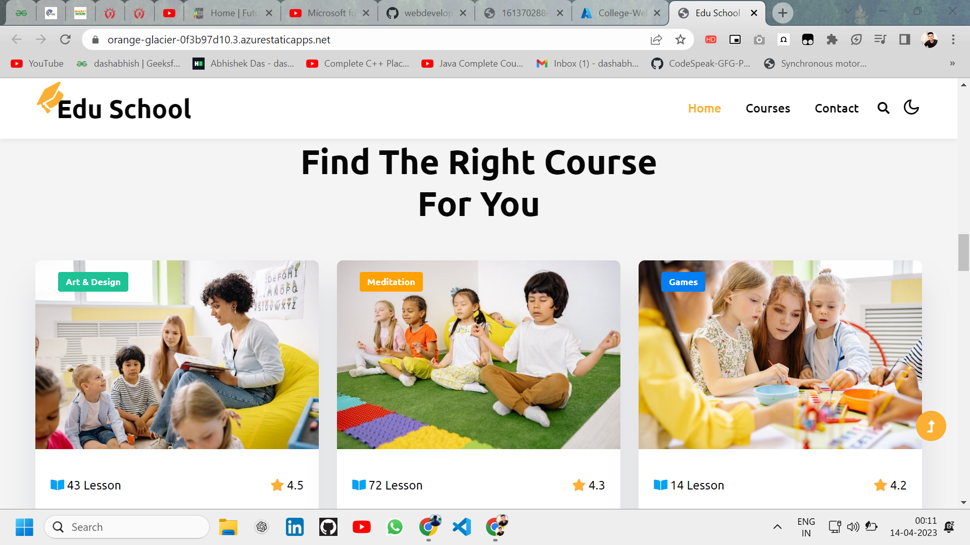 GitHub - Abhishdas/Final-Project-FRT: Here, i have created a Edu School ...