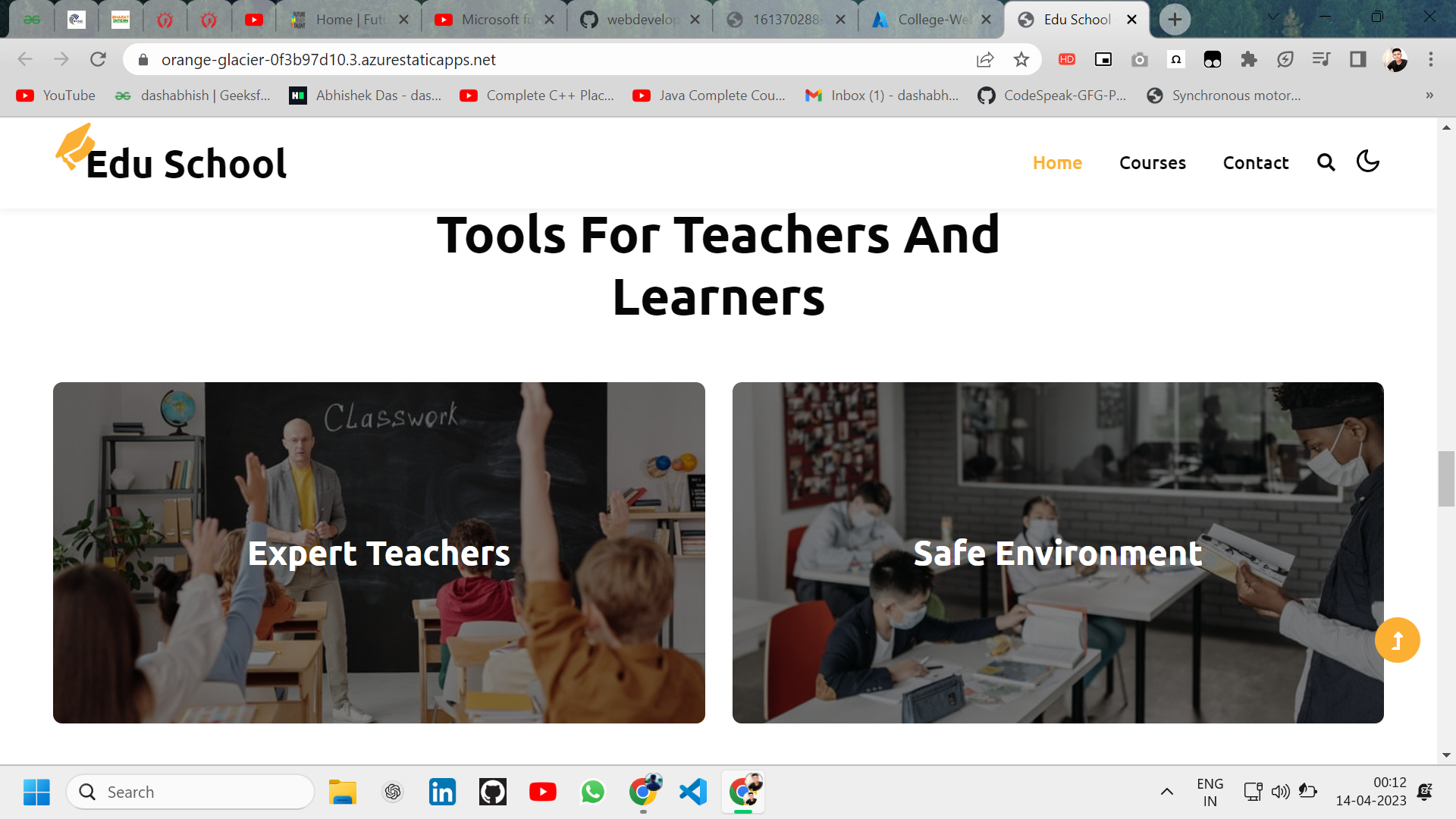 GitHub - Abhishdas/Final-Project-FRT: Here, i have created a Edu School ...